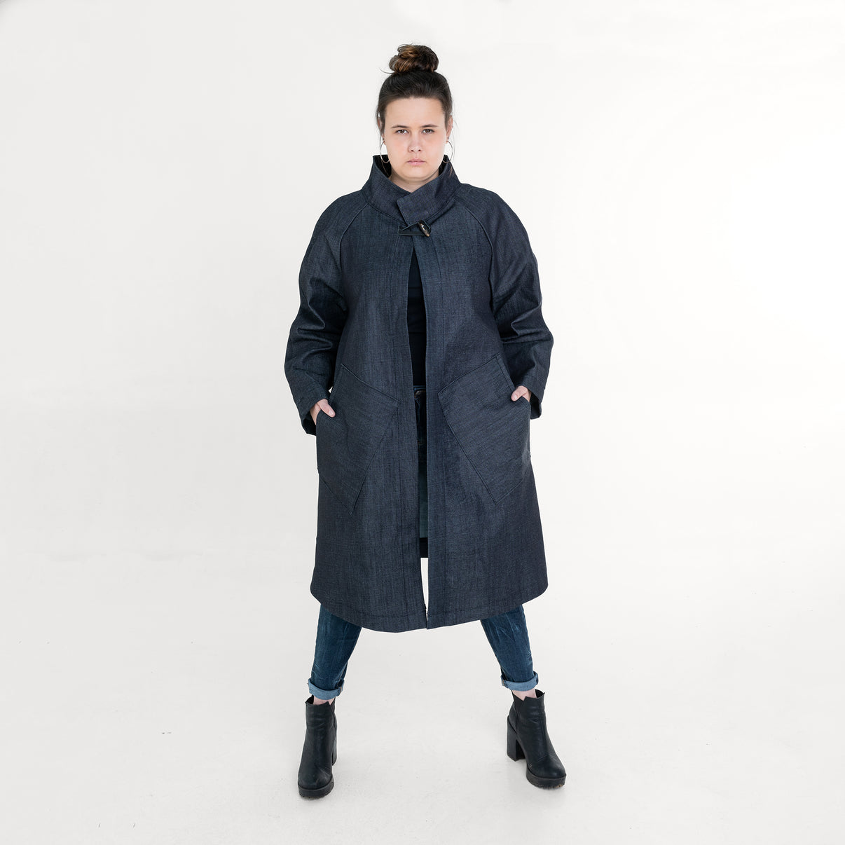 KATE - DENIM TRENCH COAT/DRESS – kultofnone